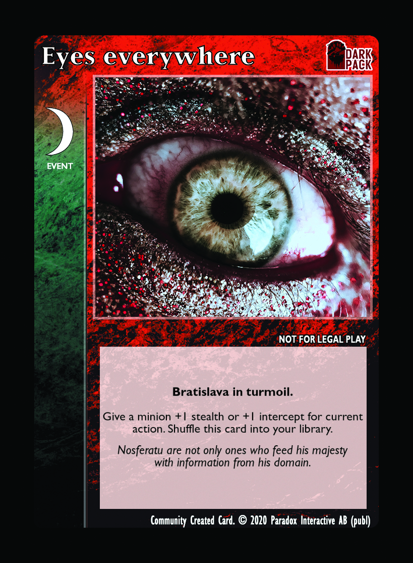 Eyes Everywhere - Custom Card - Black Chantry Productions | VTES ...