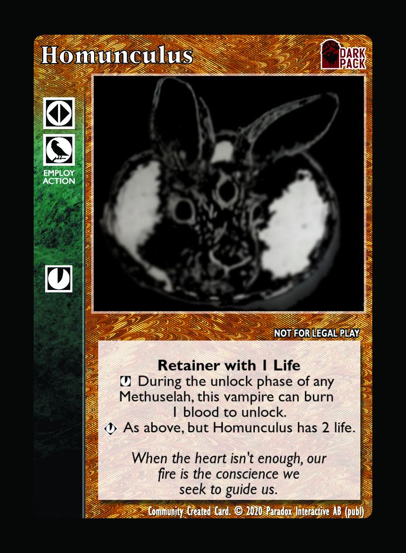 Homunculus - Custom Card - Black Chantry Productions | VTES Community ...