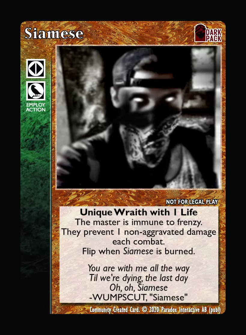 Siamese - Custom Card - Black Chantry Productions | VTES Community ...