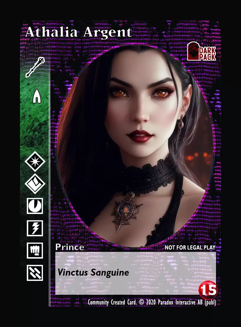 Athalia Argent - Custom Card - Black Chantry Productions | VTES ...