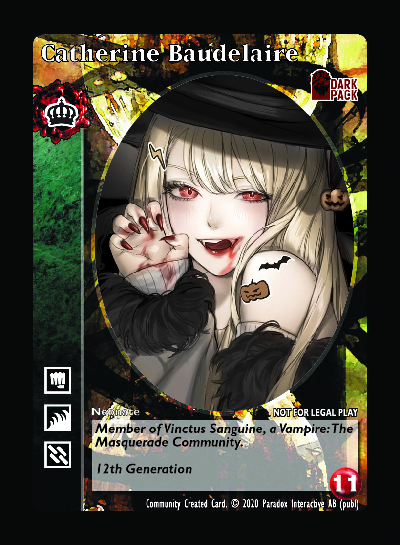 Catherine Baudelaire - Custom Card - Black Chantry Productions | VTES ...