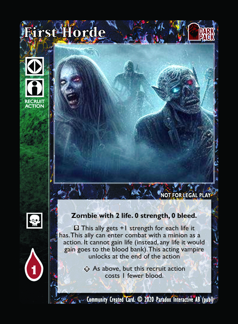 First Horde - Custom Card - Black Chantry Productions | VTES Community ...