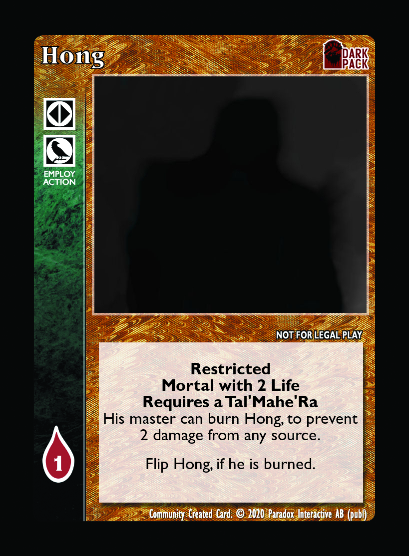 Hong - Custom Card - Black Chantry Productions | VTES Community Cards ...