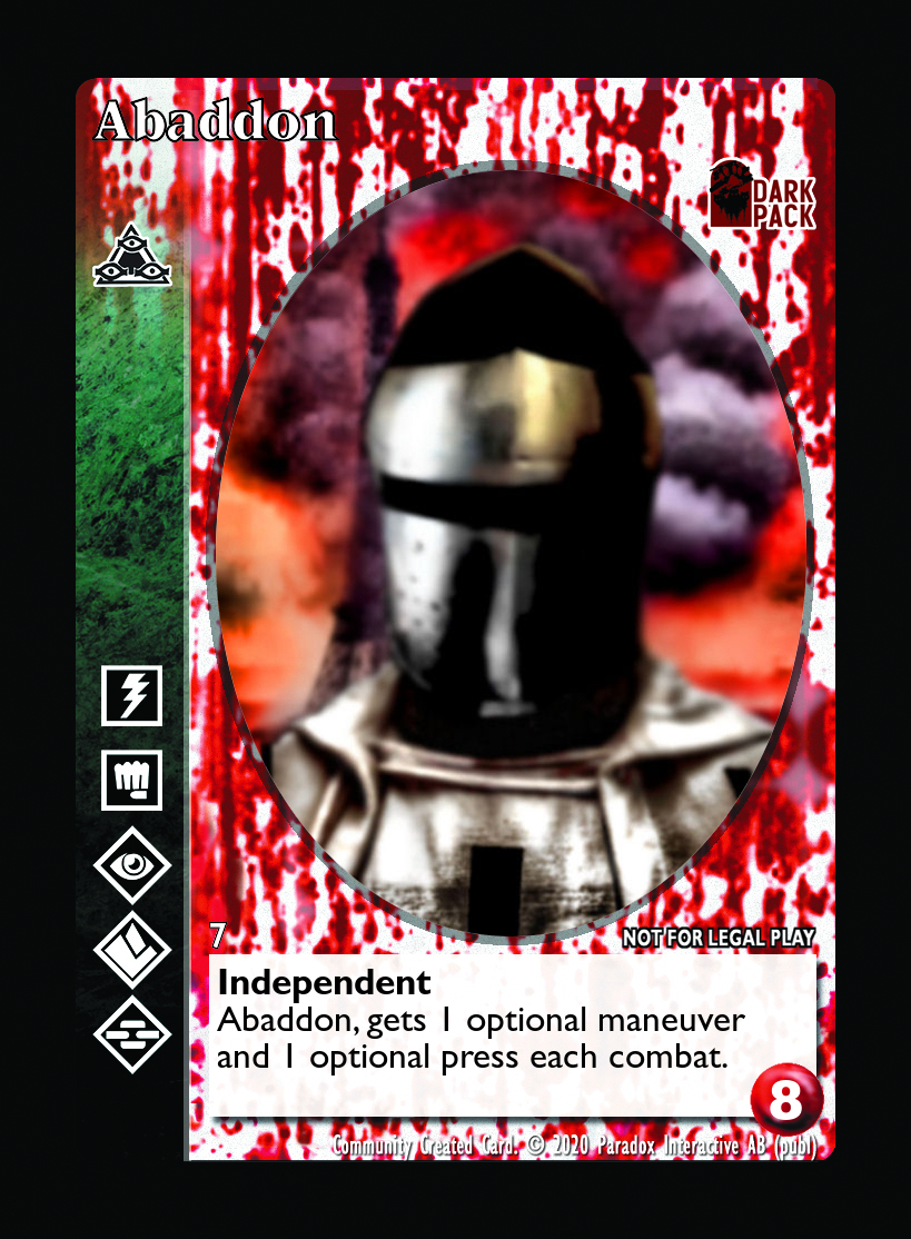Abaddon - Custom Card - Black Chantry Productions | VTES Community ...