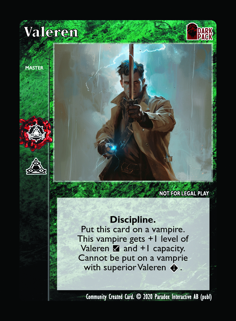 Valeren - Custom Card - Black Chantry Productions | VTES Community ...