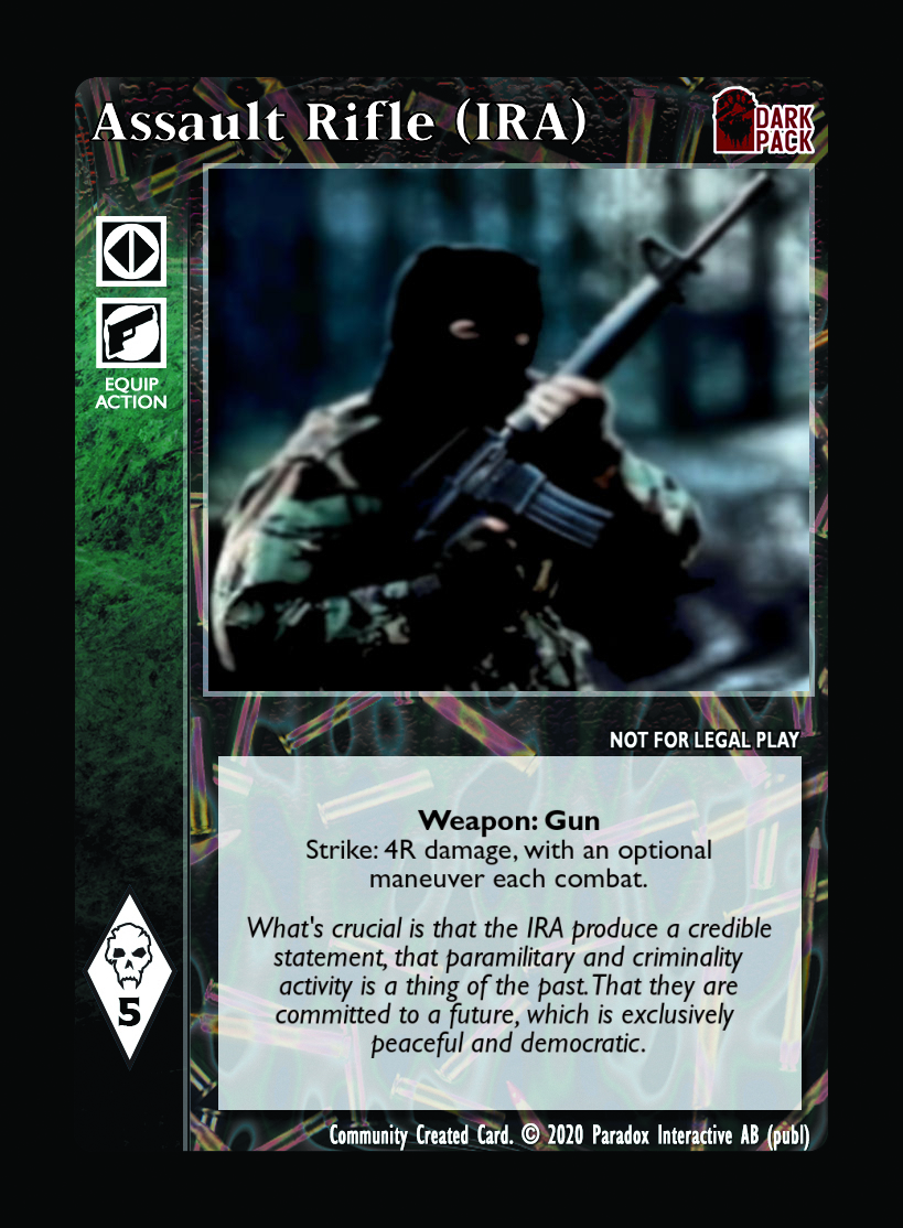 Assault Rifle (ira) - Custom Card - Black Chantry Productions | VTES ...