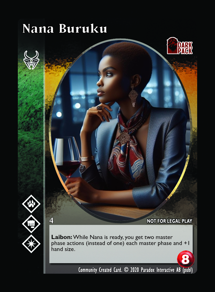 Nana Buruku - Custom Card - Black Chantry Productions | VTES Community ...