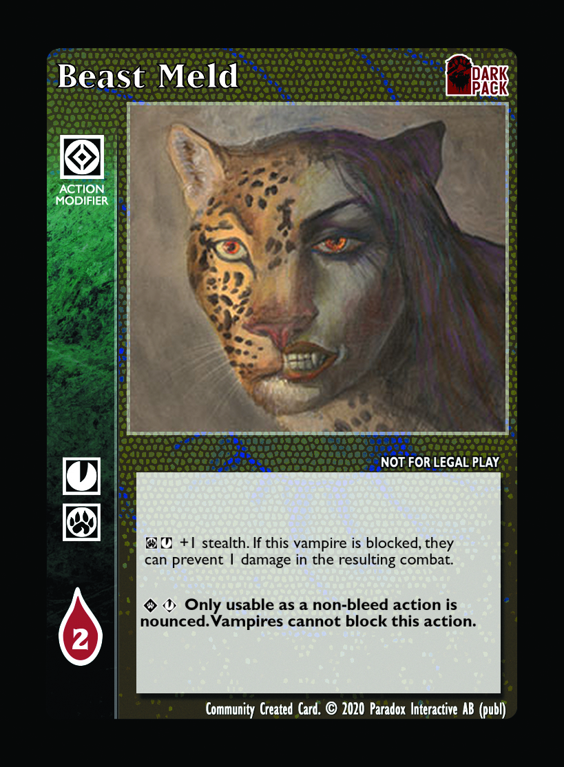 Beast Meld - Custom Card - Black Chantry Productions | VTES Community ...