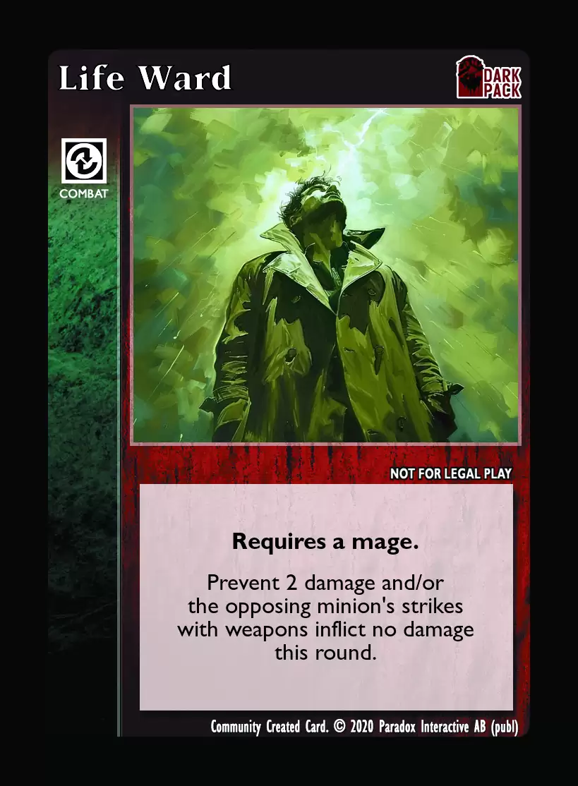 Life Ward - Custom Card - Black Chantry Productions | VTES Community ...