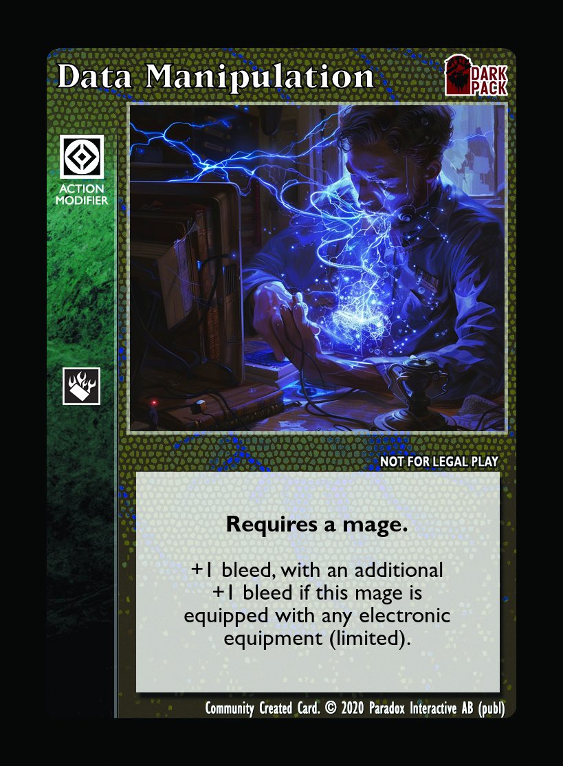 Data Manipulation - Custom Card - Black Chantry Productions | VTES ...