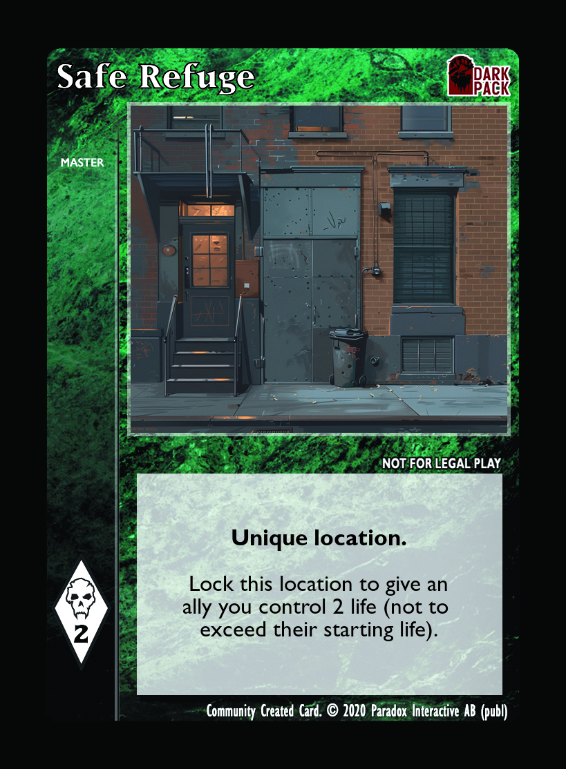 Safe Refuge - Custom Card - Black Chantry Productions | VTES Community ...