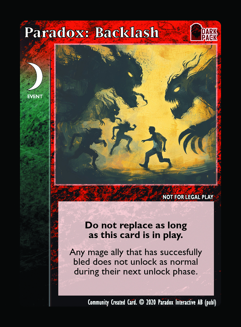 Paradox: Backlash - Custom Card - Black Chantry Productions | VTES ...