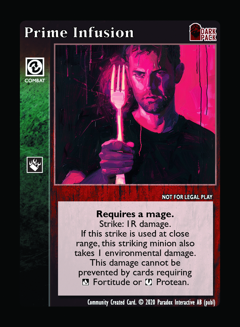 Prime Infusion - Custom Card - Black Chantry Productions | VTES ...