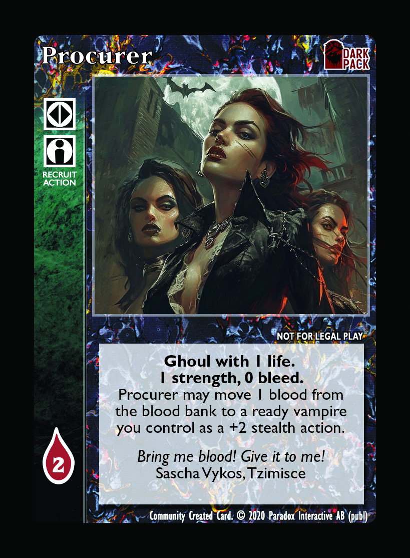 Procurer - Custom Card - Black Chantry Productions | VTES Community ...
