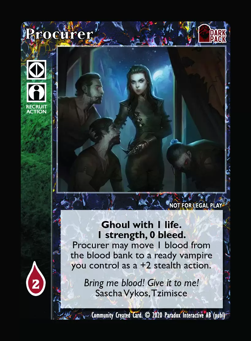 Procurer - Custom Card - Black Chantry Productions | VTES Community ...