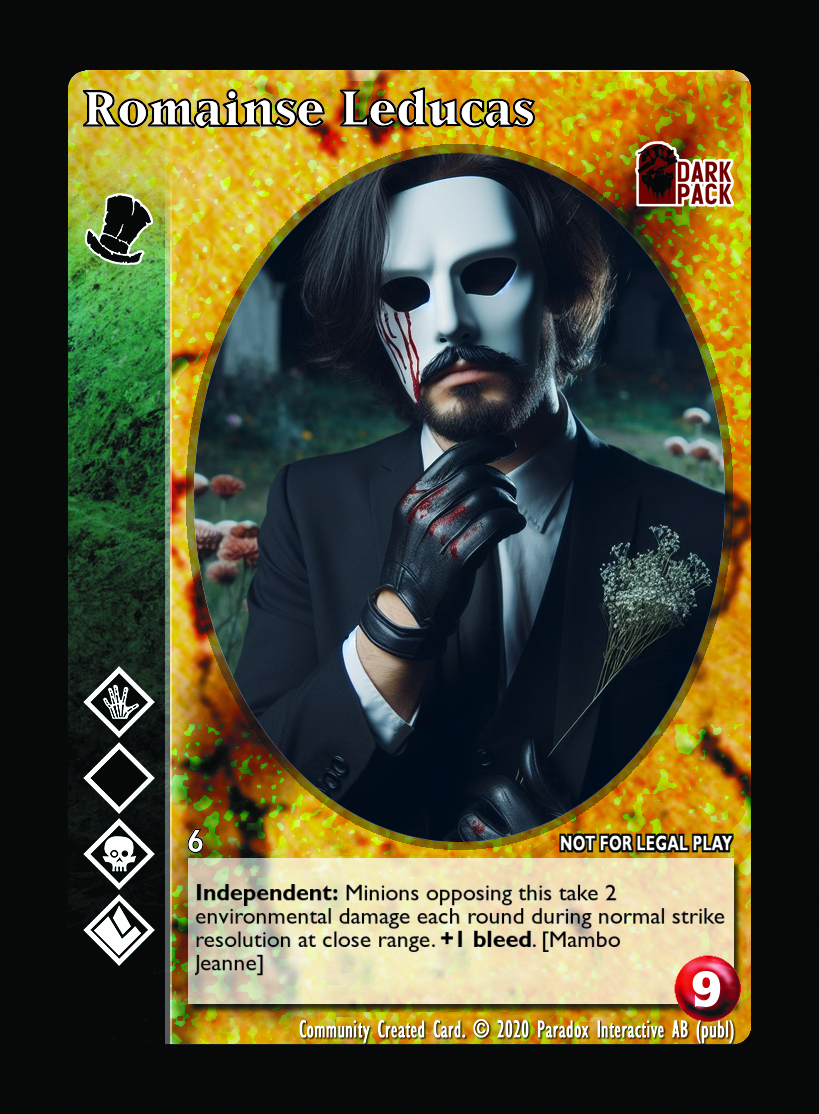 Romainse Leducas - Custom Card - Black Chantry Productions | VTES ...