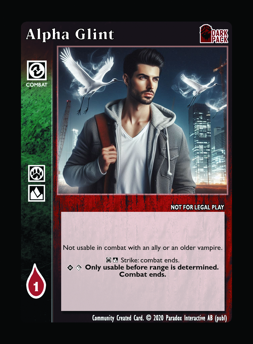 Alpha Glint - Custom Card - Black Chantry Productions | VTES Community ...