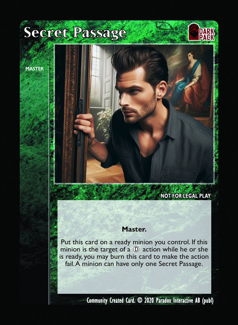 Secret Passage - Custom Card - Black Chantry Productions | VTES ...
