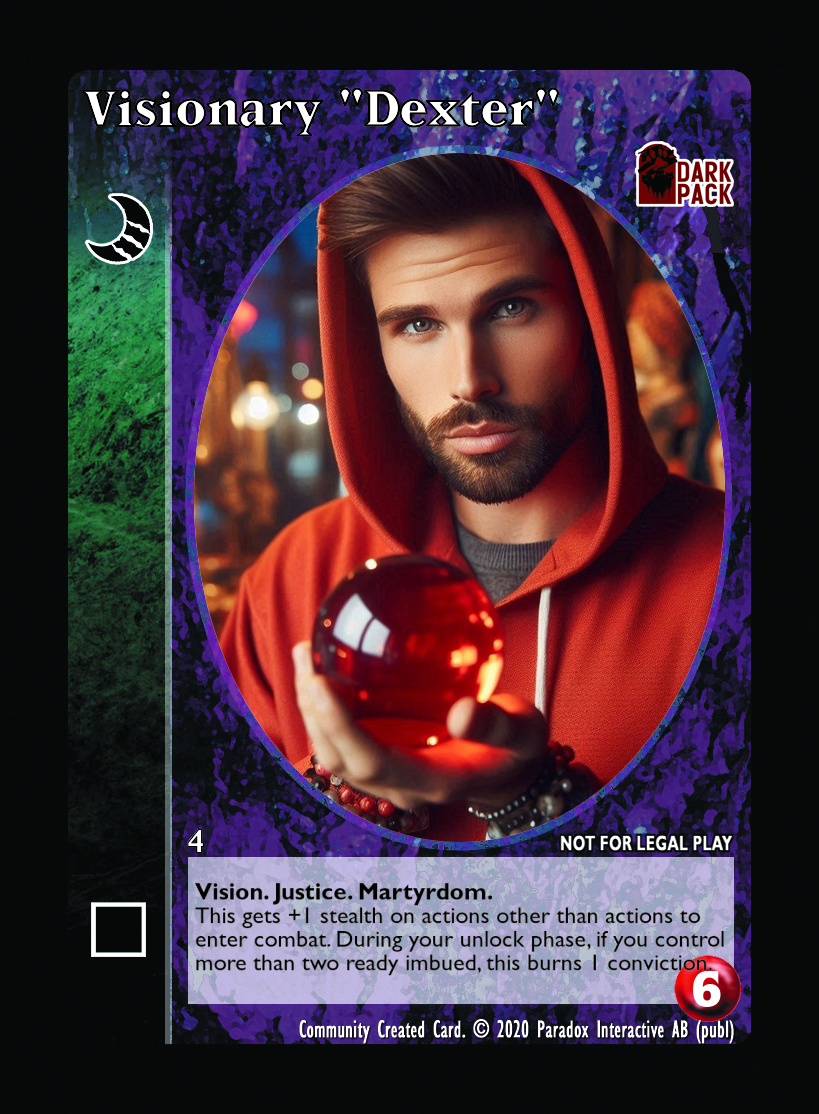 Visionary "dexter" - Custom Card - Black Chantry Productions | VTES ...