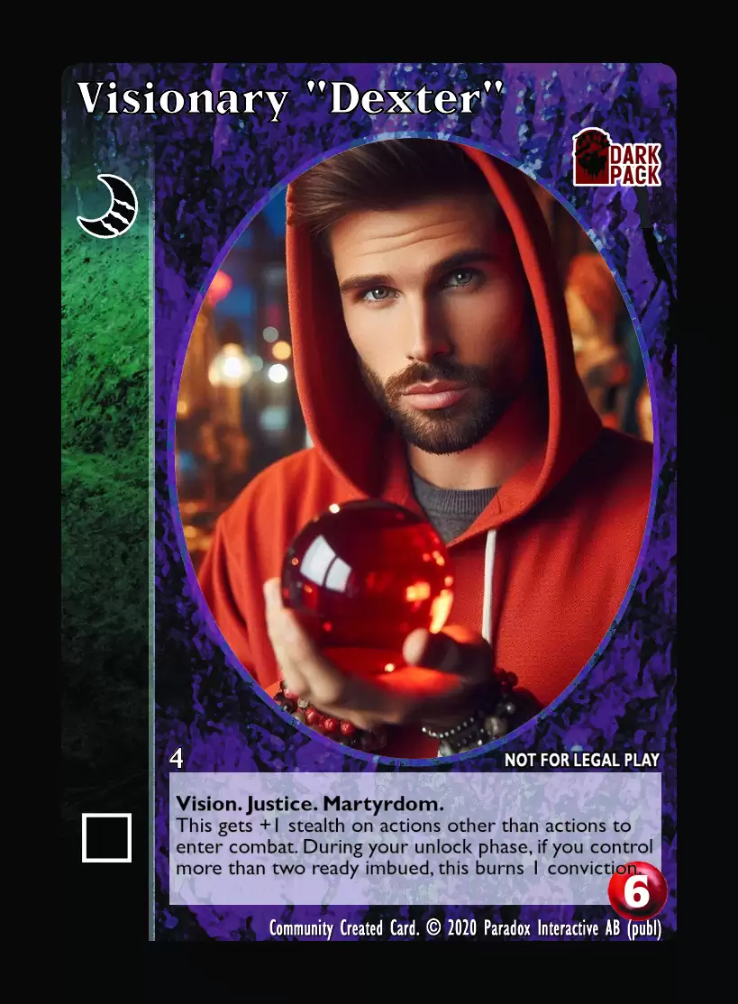 Visionary "dexter" - Custom Card - Black Chantry Productions | VTES ...