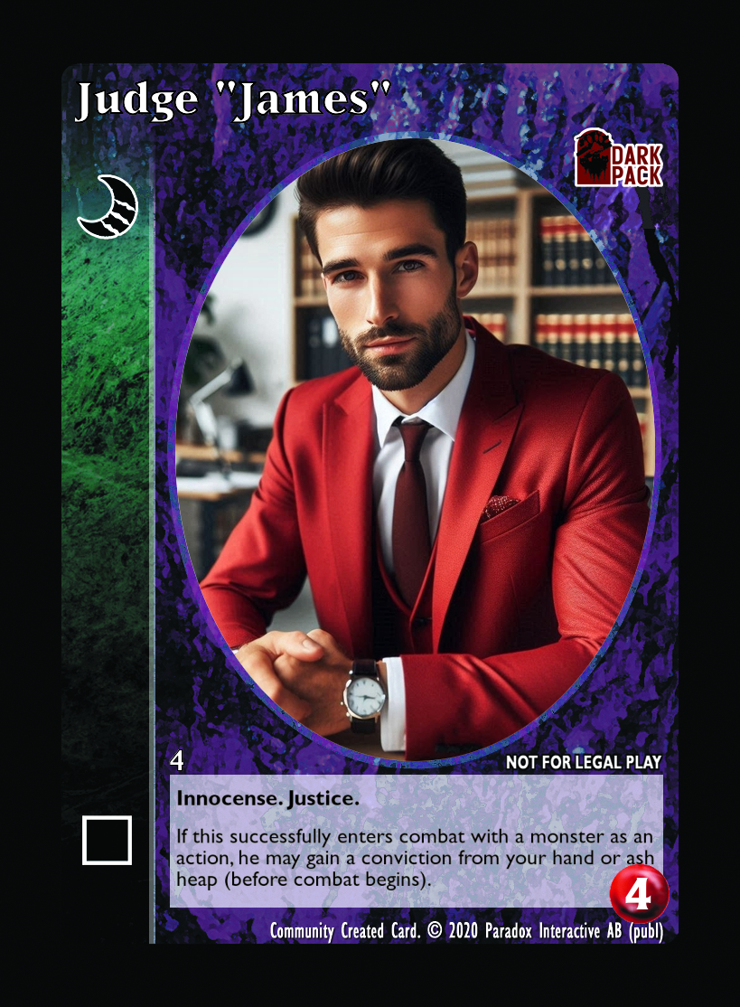 Judge "james" - Custom Card - Black Chantry Productions | VTES ...