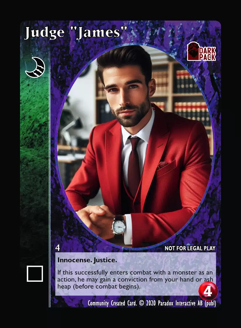 Judge "james" - Custom Card - Black Chantry Productions | VTES ...