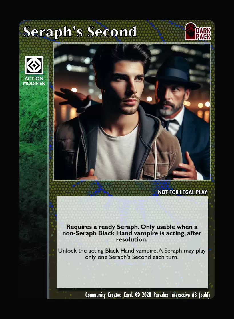 Seraph's Second - Custom Card - Black Chantry Productions | VTES ...
