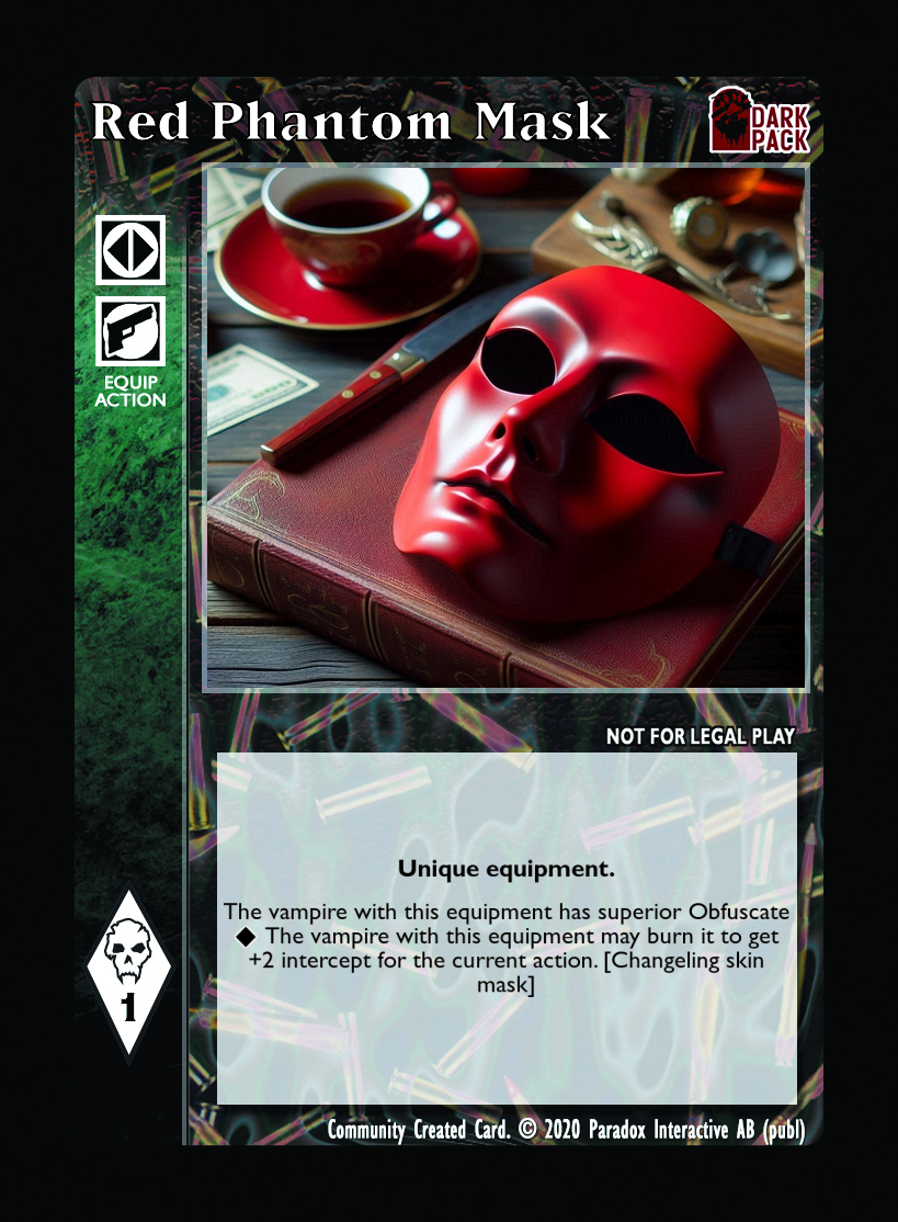 Red Phantom Mask - Custom Card - Black Chantry Productions | VTES ...