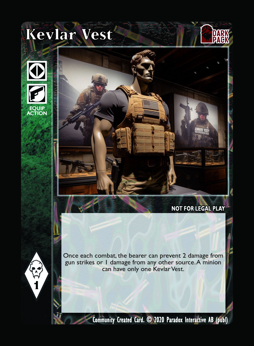 Kevlar Vest - Custom Card - Black Chantry Productions | VTES Community ...