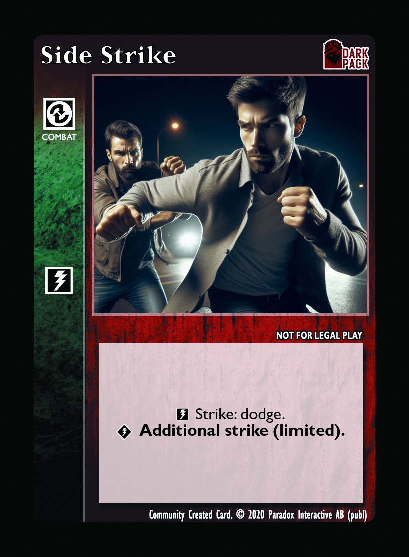 Side Strike - Custom Card - Black Chantry Productions | VTES Community ...