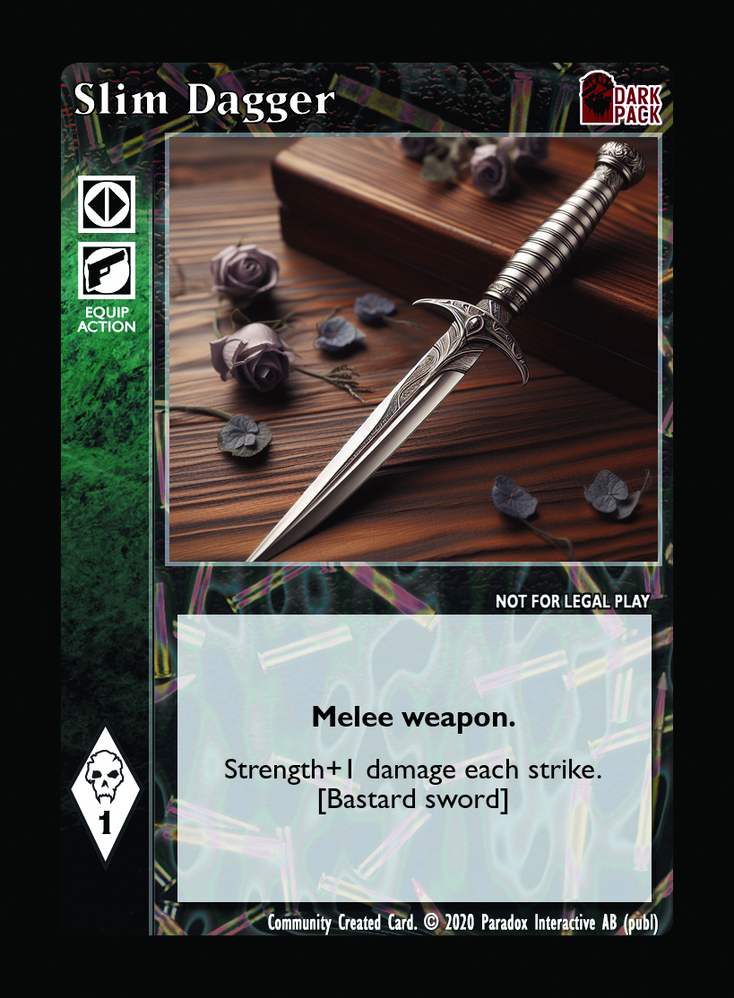Slim Dagger - Custom Card - Black Chantry Productions | VTES Community ...