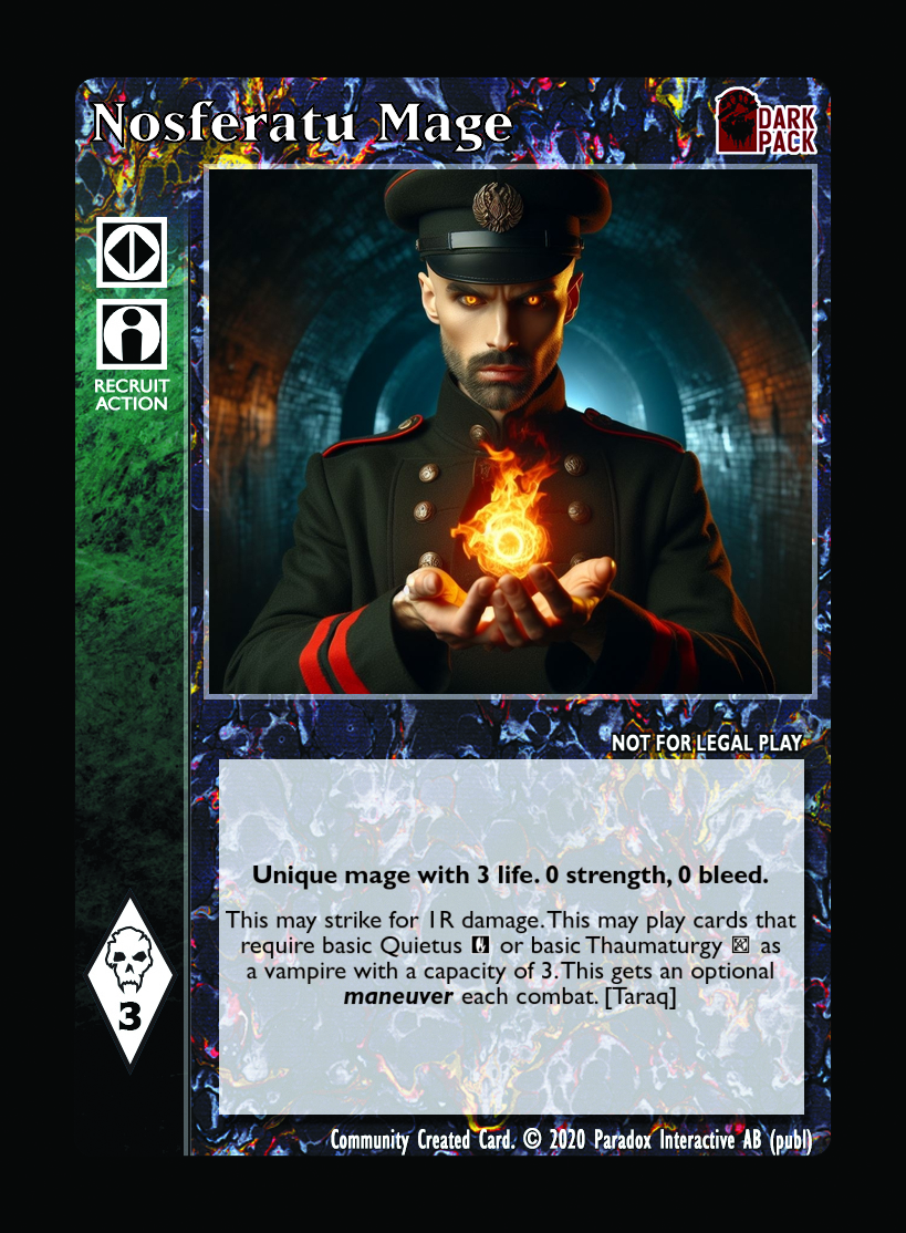 Nosferatu Mage - Custom Card - Black Chantry Productions | VTES ...