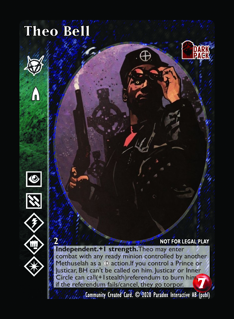 Theo Bell - Custom Card - Black Chantry Productions | VTES Community ...