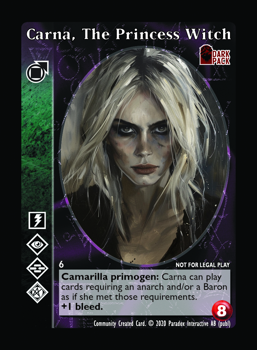 Carna, The Princess Witch - Custom Card - Black Chantry Productions ...