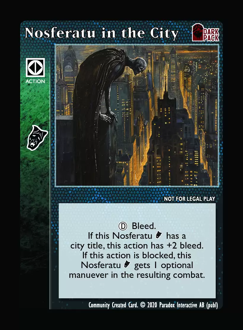 Nosferatu In The City - Custom Card - Black Chantry Productions | VTES ...