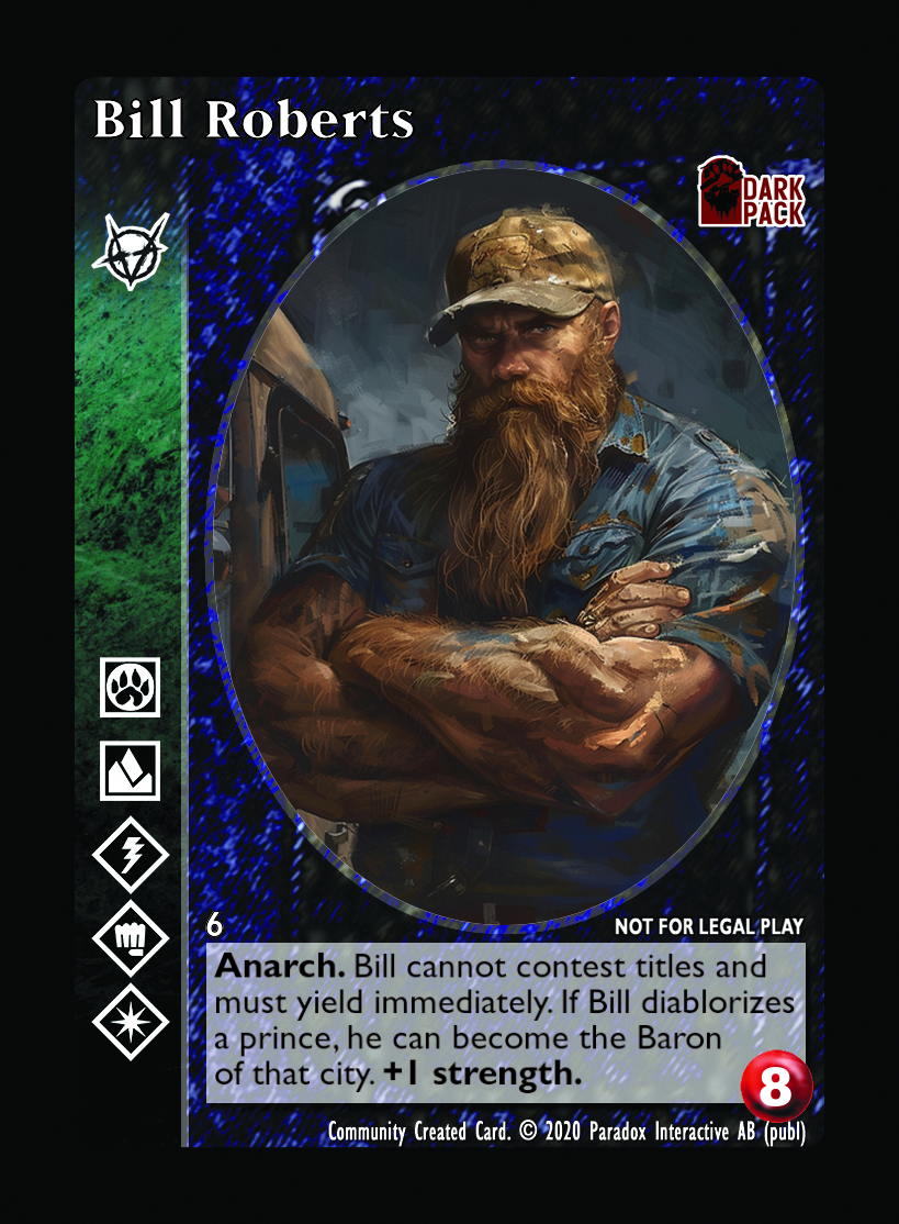 Bill Roberts - Custom Card - Black Chantry Productions | VTES Community ...