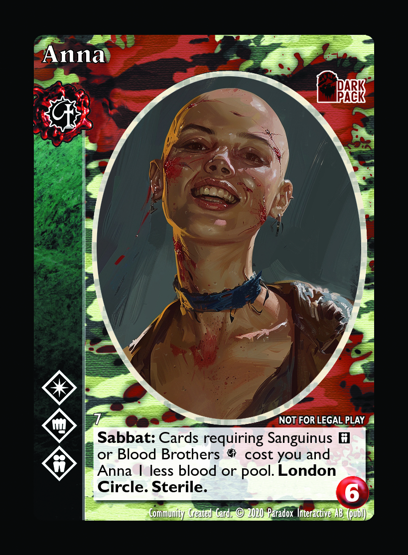 Anna - Custom Card - Black Chantry Productions | VTES Community Cards ...