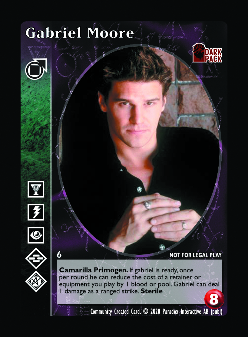 Gabriel Moore - Custom Card - Black Chantry Productions | VTES ...