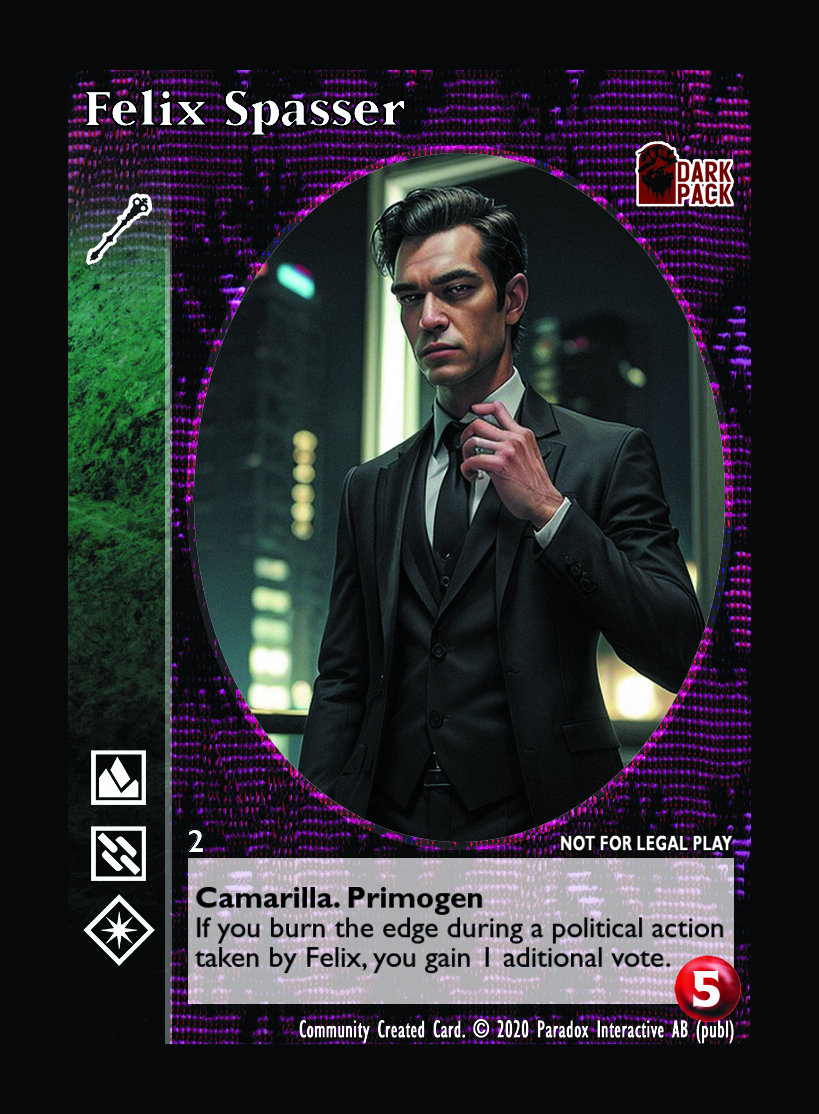 Felix Spasser - Custom Card - Black Chantry Productions | VTES ...