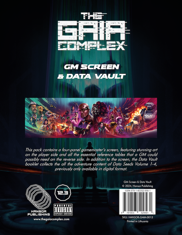 The Gaia Complex - GM Screen & Data Vault - Hansor Publishing | The ...