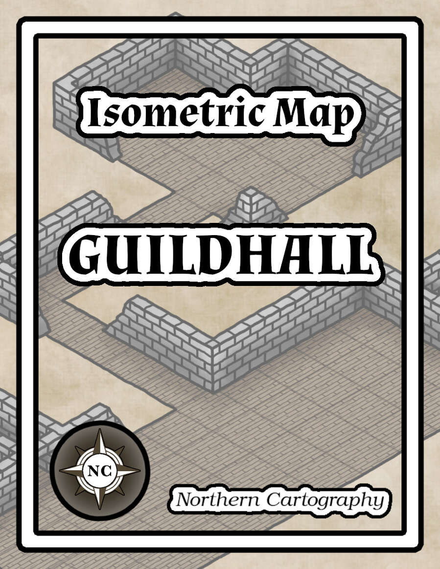 Isometric Map - Guildhall - Northern Cartography | Isometric Maps | Pay ...