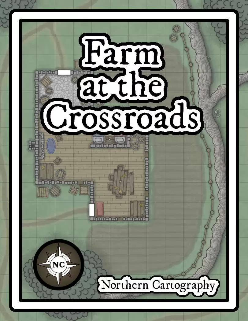 Farm at the Crossroads - Northern Cartography | Square Grid Maps | Pay ...