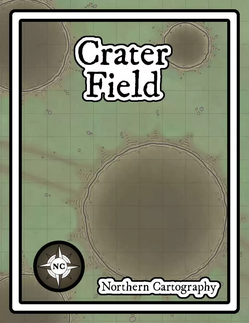 Crater Field - Northern Cartography | Square Grid Maps | Pay-What-You ...