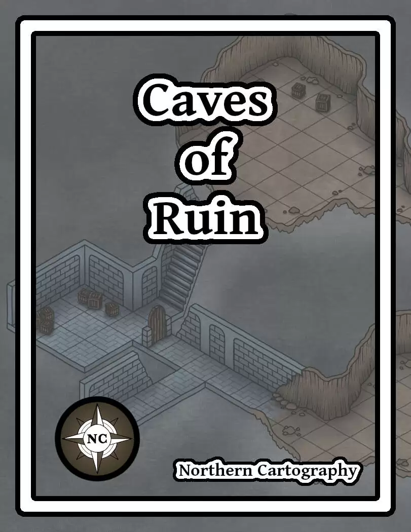 Isometric Map - Caves of Ruin - Northern Cartography | Isometric Maps ...