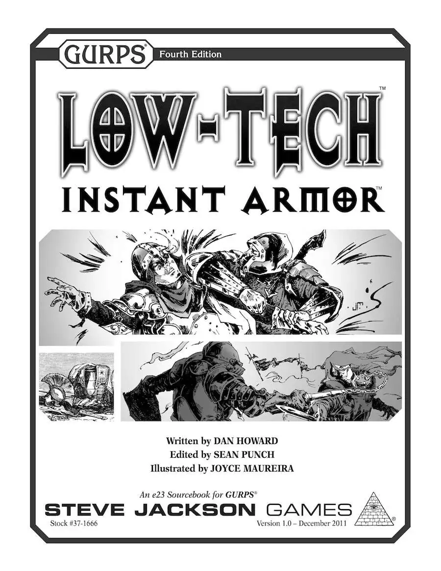 GURPS Low-Tech: Instant Armor - Steve Jackson Games | GURPS Fourth ...