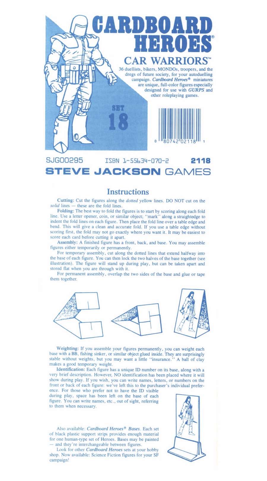 Cardboard Heroes: Set 18 - Car Warriors - Steve Jackson Games | Car ...