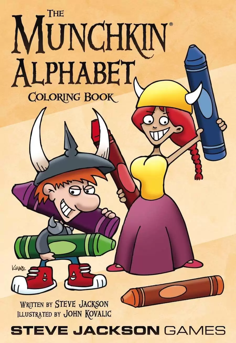 The Munchkin Alphabet Coloring Book - Steve Jackson Games | Munchkin ...