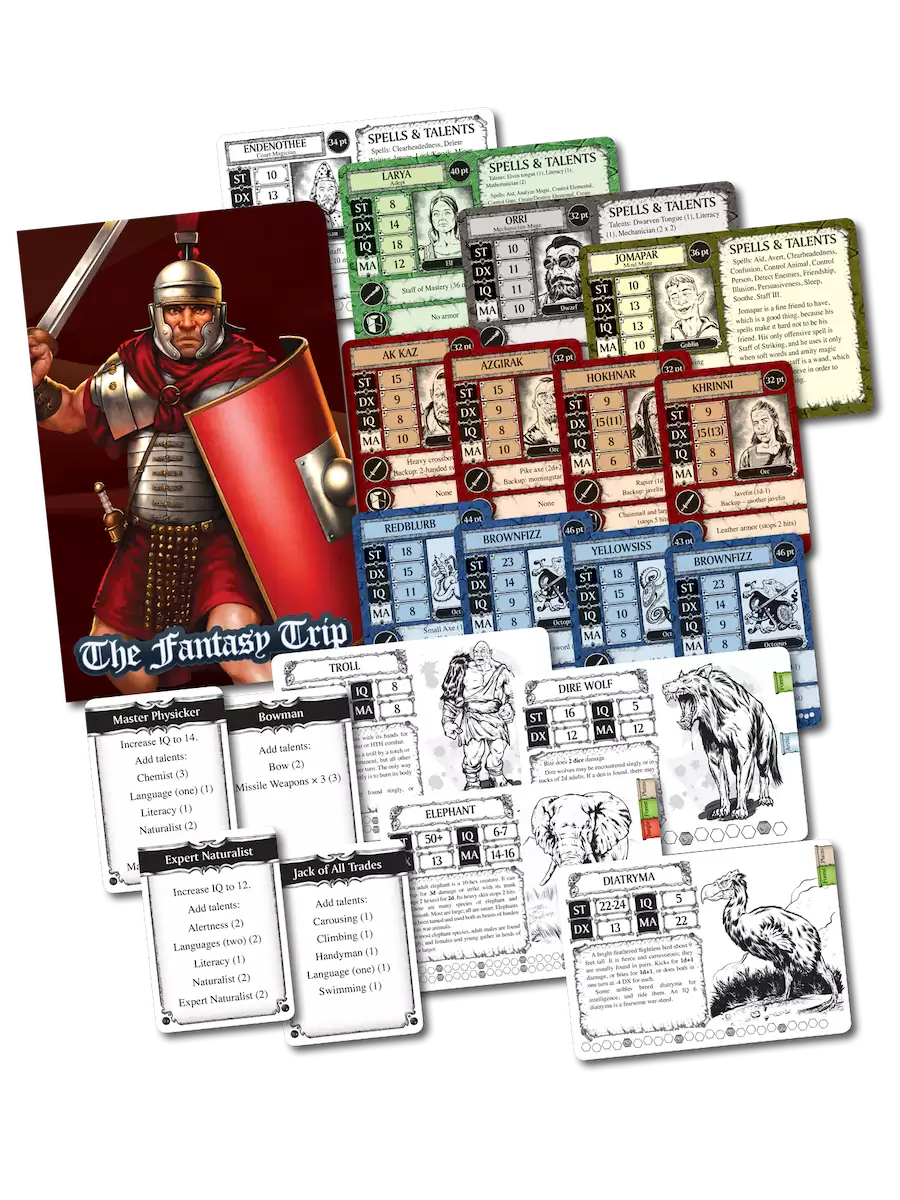 The Fantasy Trip Adversaries - Steve Jackson Games | The Fantasy Trip ...