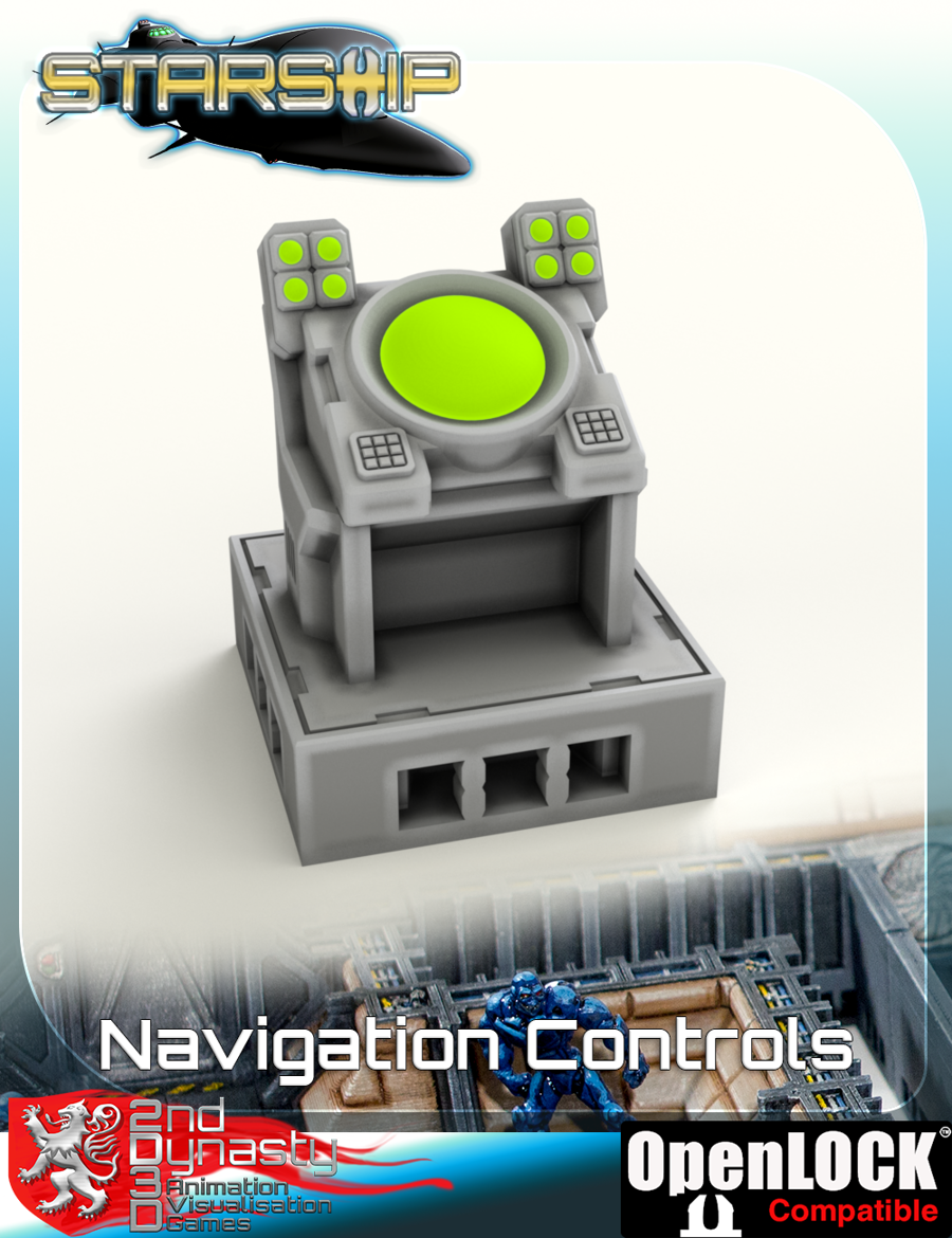 Starship Bridge Navigation Controls - 2nd Dynasty | Starship | DriveThruRPG