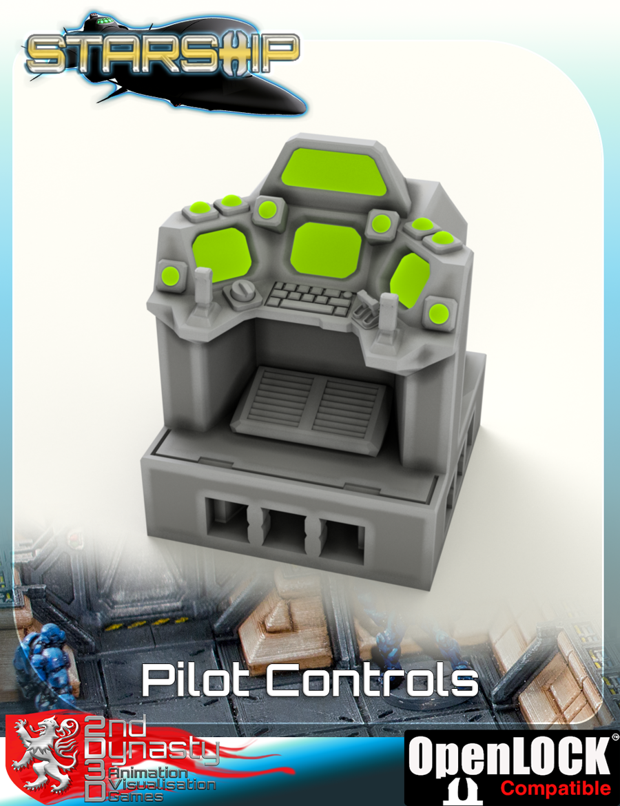 Starship Bridge Pilot Controls - 2nd Dynasty | Starship | DriveThruRPG